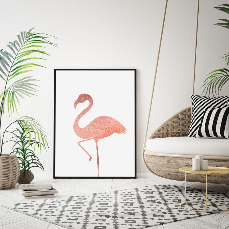 Rose Gold Flamingo Print - Nomadic Fabrics